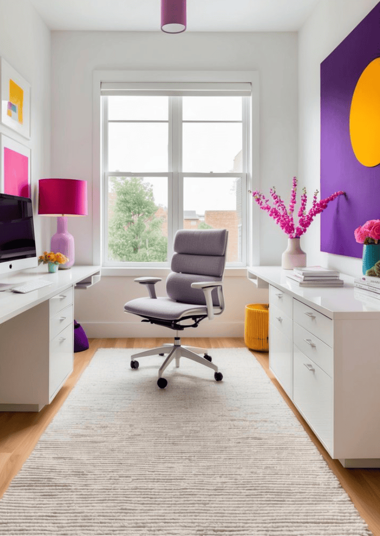 22 Bold and Colorful Home Office Ideas To Boost Creativity - We Heart Cozy