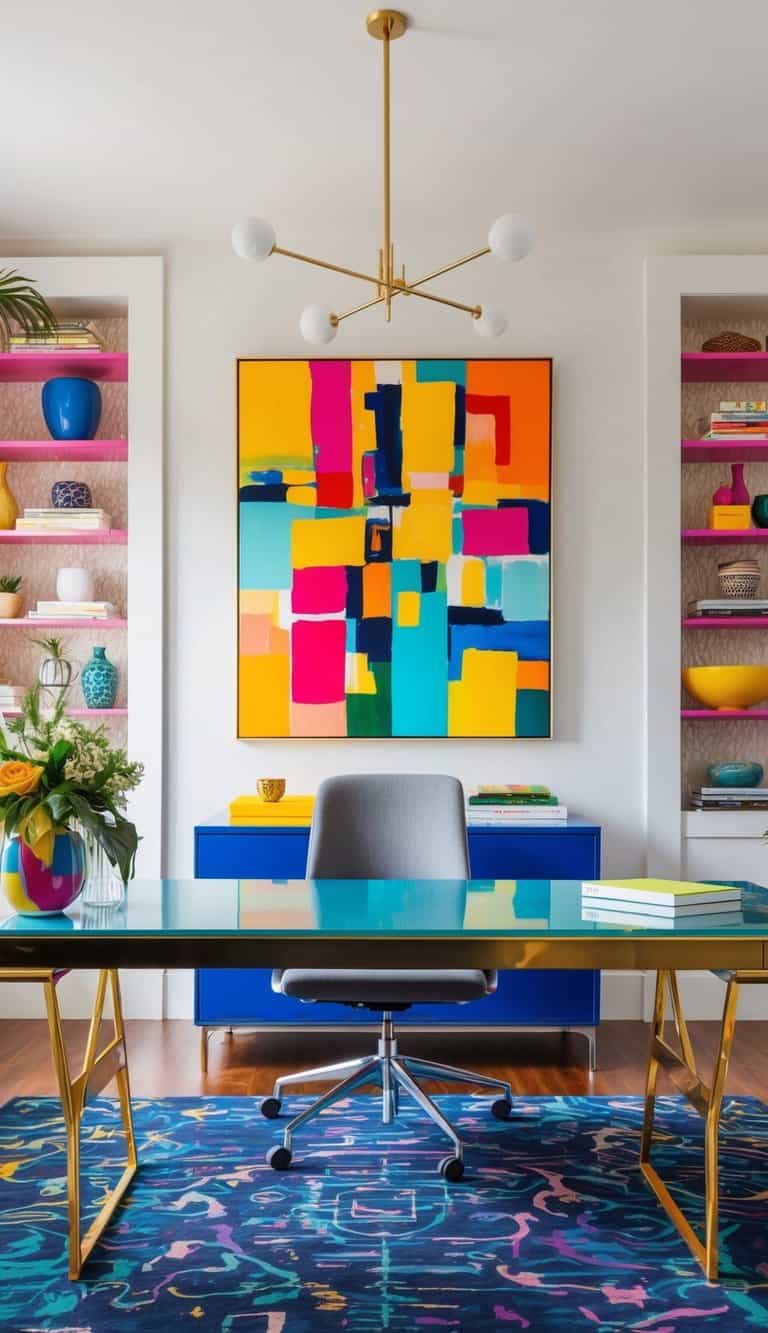 22 Bold and Colorful Home Office Ideas To Boost Creativity - We Heart Cozy