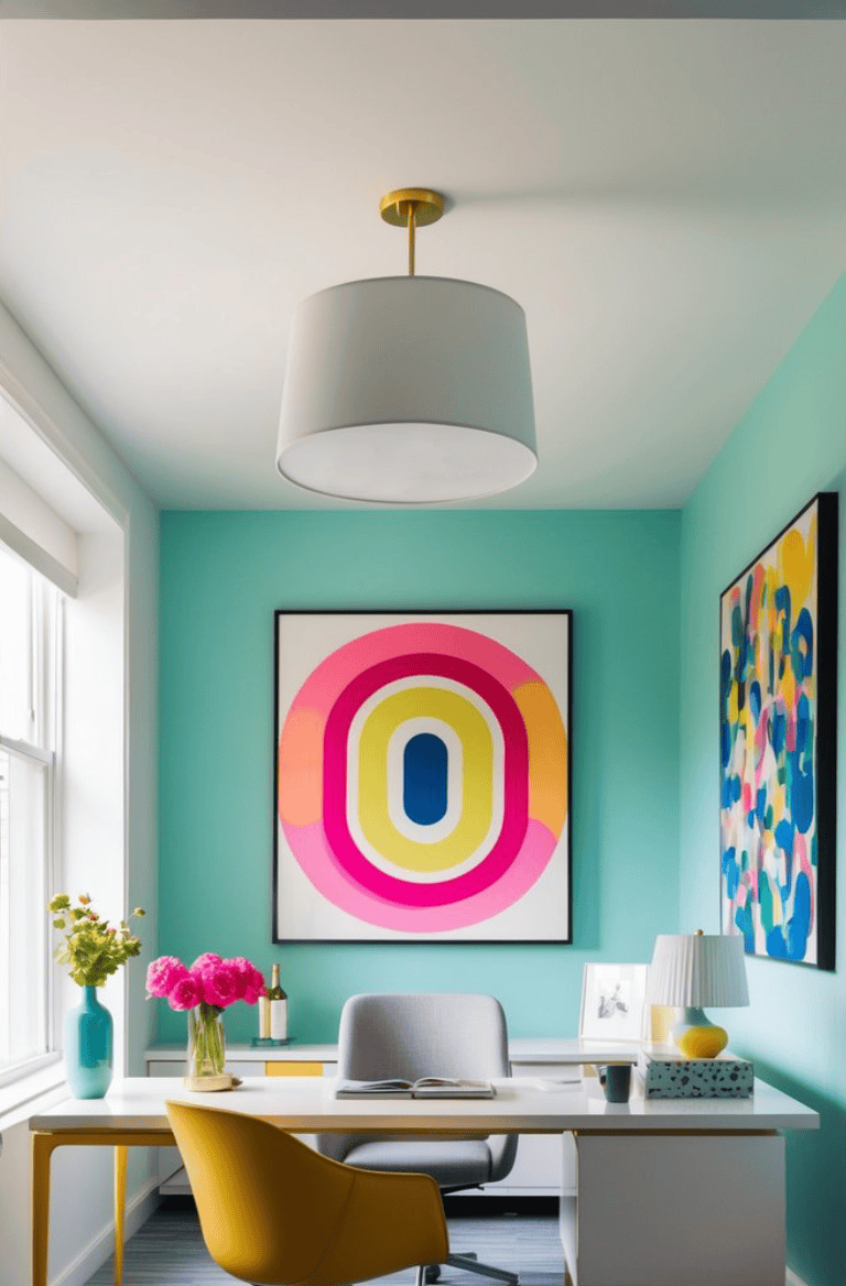 22 Bold and Colorful Home Office Ideas To Boost Creativity - We Heart Cozy
