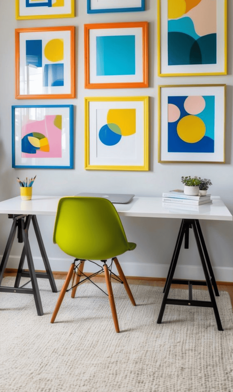 22 Bold and Colorful Home Office Ideas To Boost Creativity - We Heart Cozy