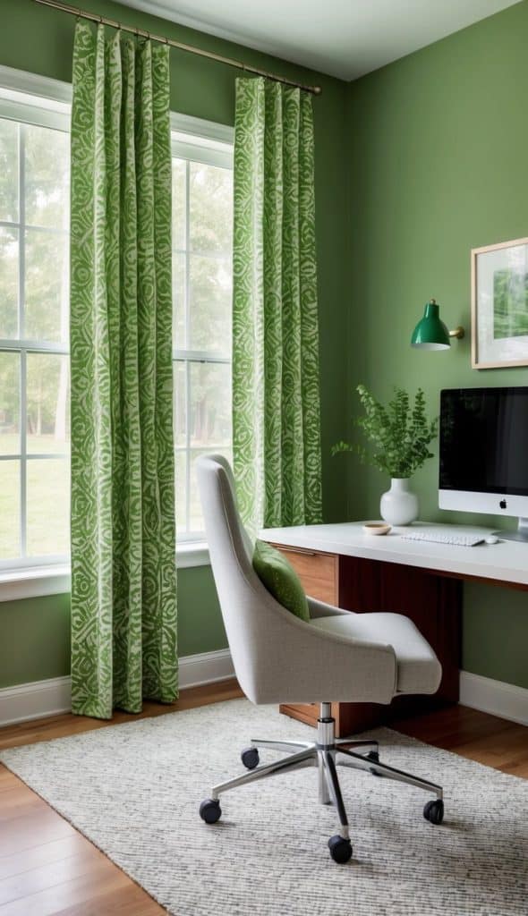 28 Green Home Office Ideas To Create a Calming Oasis - We Heart Cozy