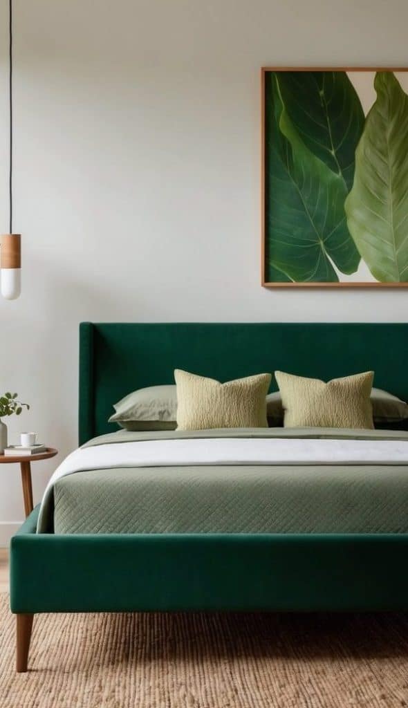 24 Green Bedroom Ideas for a Fresh and Natural Touch: Cozy Eco-Inspired ...