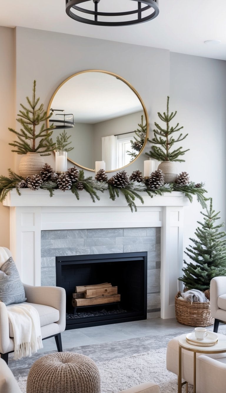 25 Winter Mantel Decor Ideas for Cozy Elegance: Festive Touches to Warm ...