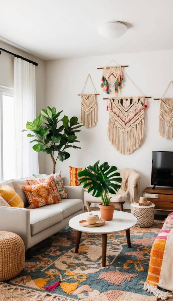 34 Boho Living Room Ideas for a Carefree, Artistic Vibe - We Heart Cozy