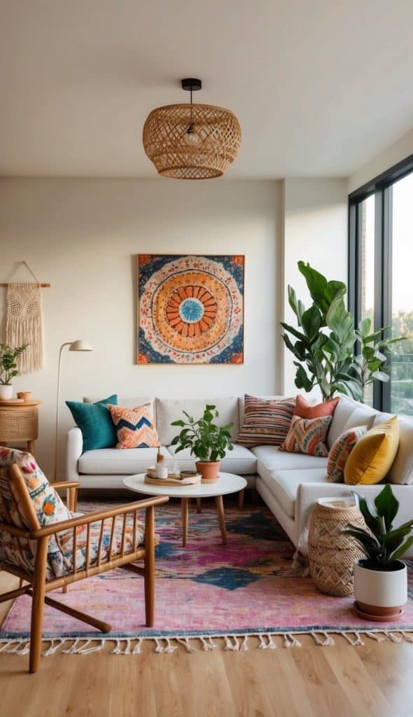 34 Boho Living Room Ideas for a Carefree, Artistic Vibe - We Heart Cozy