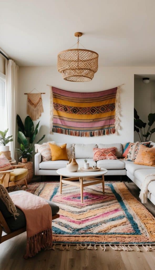 34 Boho Living Room Ideas for a Carefree, Artistic Vibe - We Heart Cozy