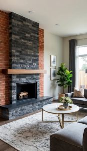 16 Two-Tone Fireplace Ideas for Dynamic Design - We Heart Cozy