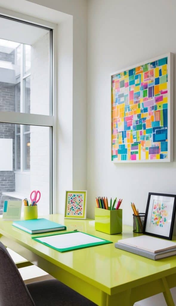 22 Bold and Colorful Home Office Ideas To Boost Creativity - We Heart Cozy