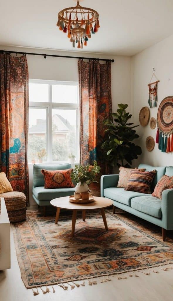 34 Boho Living Room Ideas for a Carefree, Artistic Vibe - We Heart Cozy