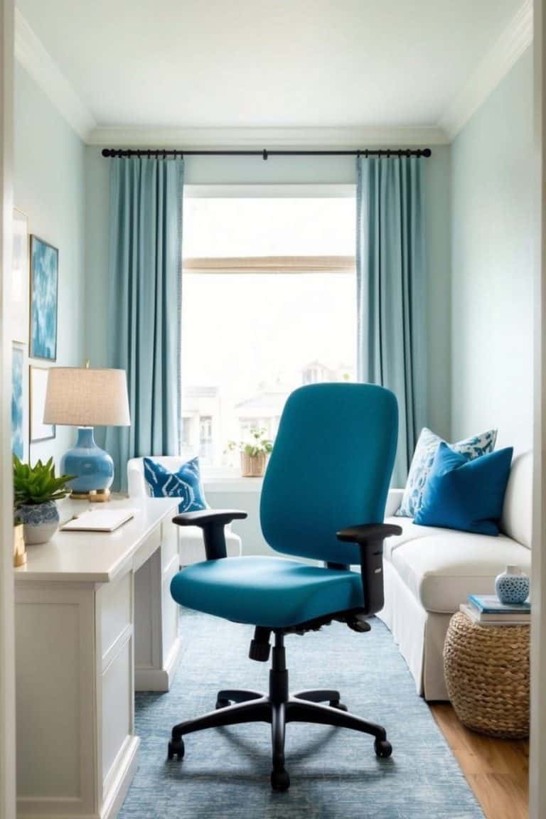 30 Blue Home Office Ideas for a Calming Workspace: Soothing Shades to ...