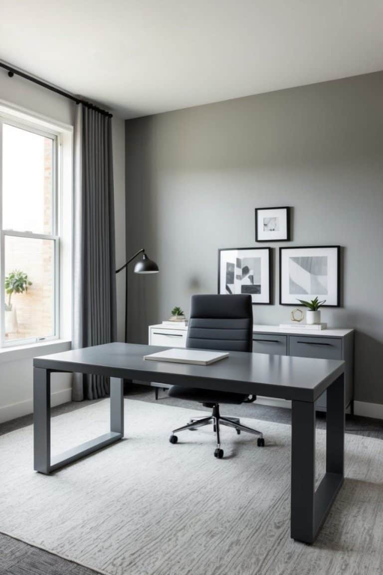 15 Gray Home Office Ideas for Modern Sophistication: Sleek and Chic ...