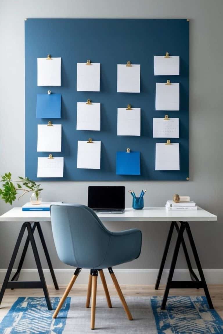30 Blue Home Office Ideas for a Calming Workspace: Soothing Shades to ...