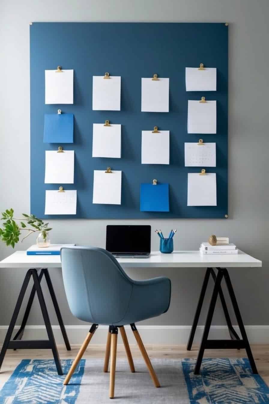 30 Blue Home Office Ideas for a Calming Workspace: Soothing Shades to ...