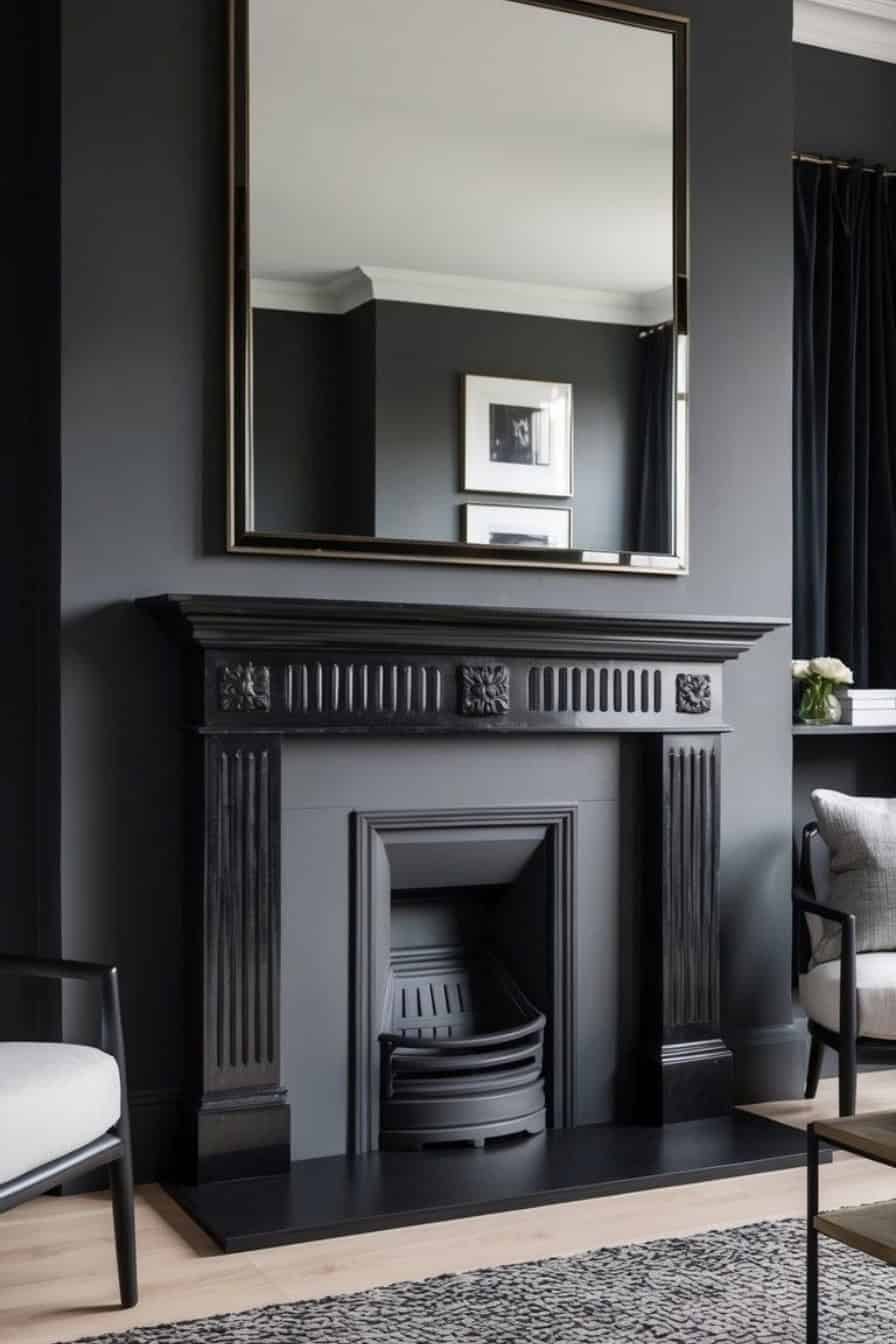 22 Black Fireplace Ideas for Dramatic Elegance: Chic Ways to Heat Up ...