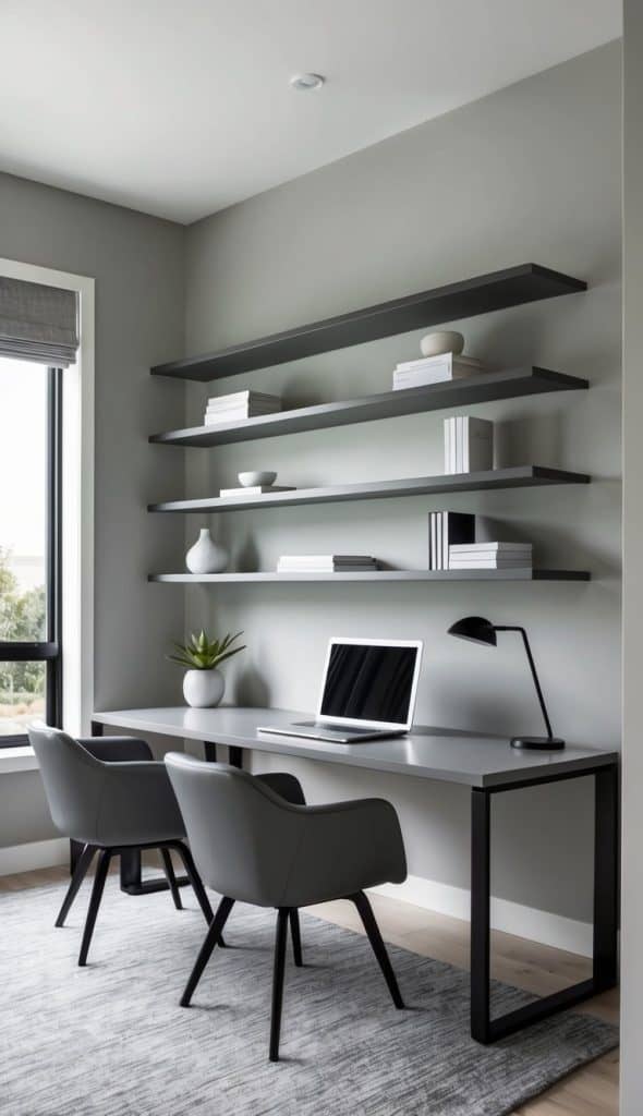 15 Gray Home Office Ideas for Modern Sophistication: Sleek and Chic ...