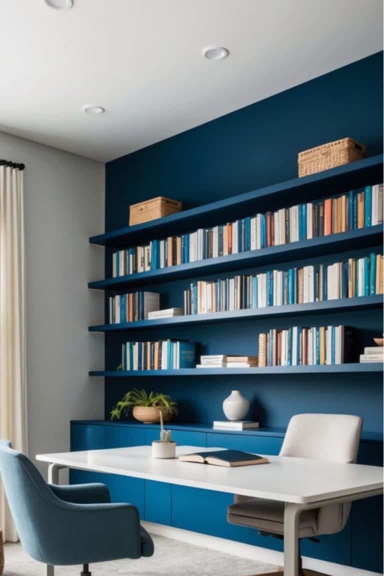 30 Blue Home Office Ideas for a Calming Workspace: Soothing Shades to ...