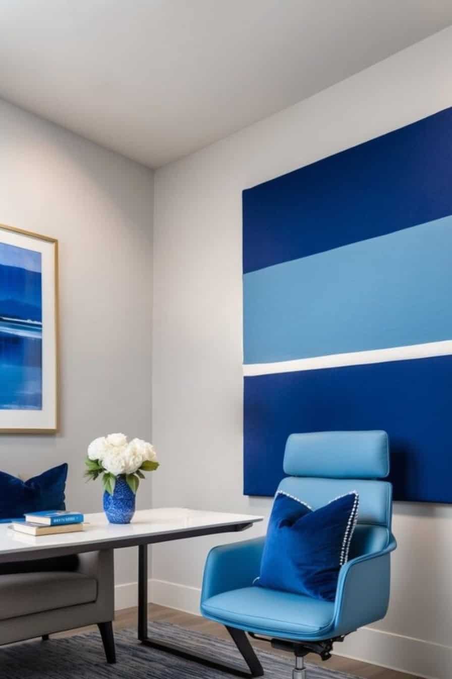 30 Blue Home Office Ideas for a Calming Workspace: Soothing Shades to ...