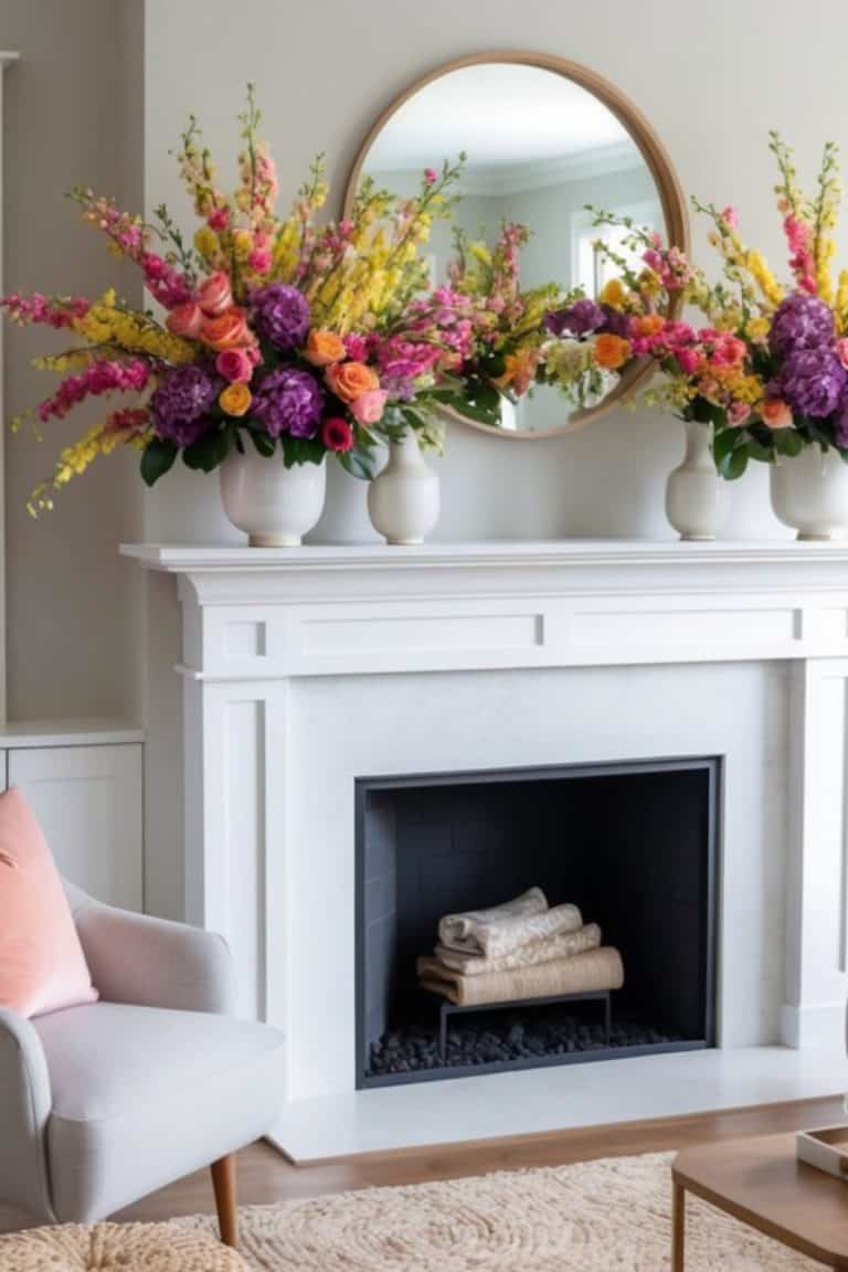 30 Spring Mantel Decor Ideas for a Fresh Start: Brighten Your Home with ...