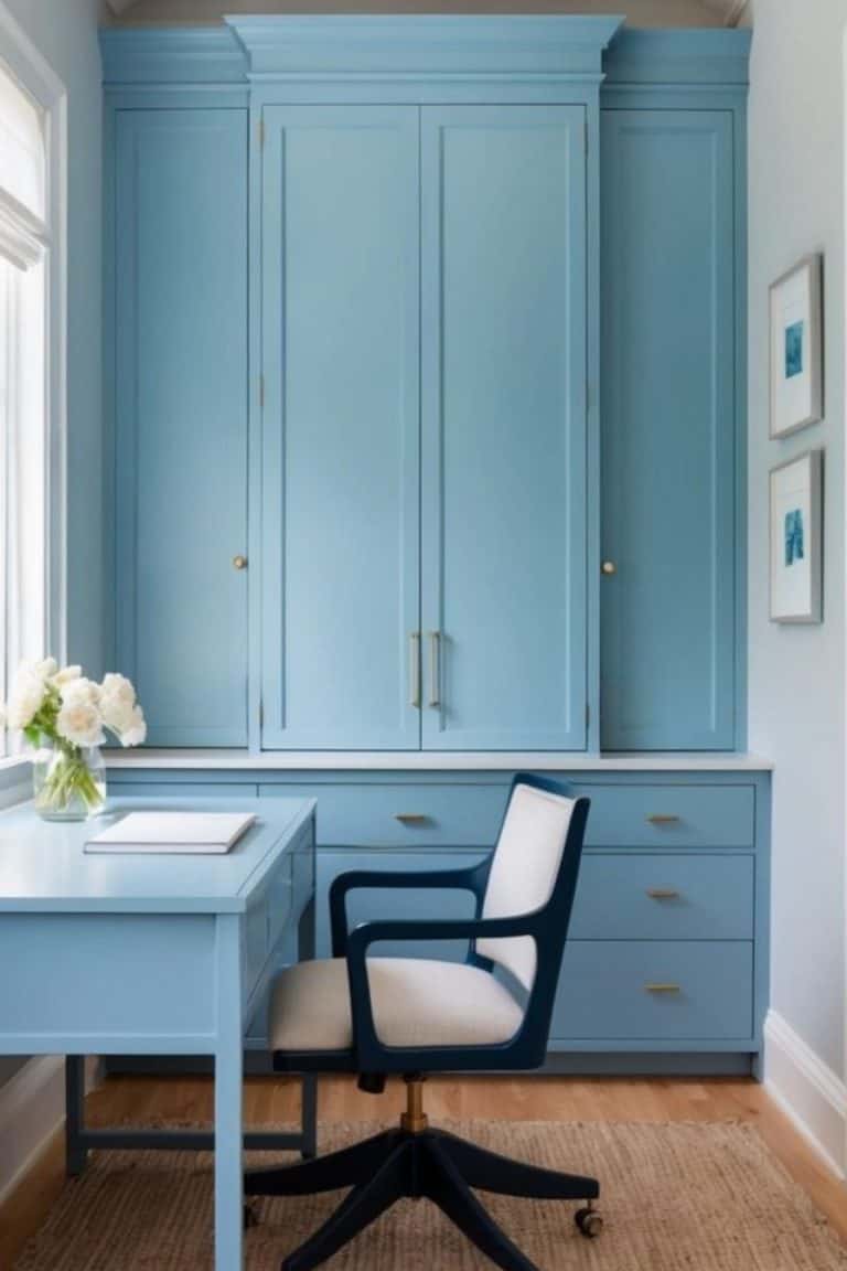 30 Blue Home Office Ideas for a Calming Workspace: Soothing Shades to ...