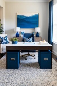 30 Blue Home Office Ideas for a Calming Workspace: Soothing Shades to ...