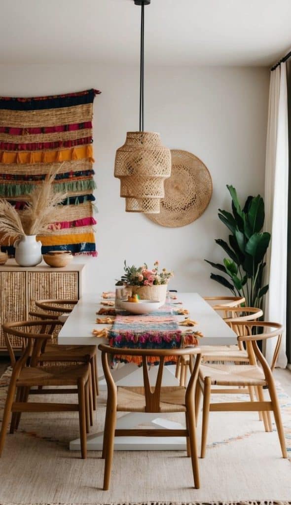 44 Boho Dining Room Ideas for a Strikingly Eclectic Space - We Heart Cozy