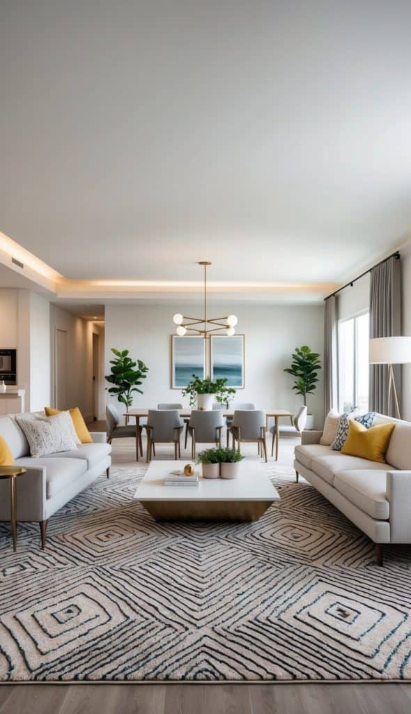 22 Open-Concept Living Room Ideas That offer a Seamless Flow - We Heart ...