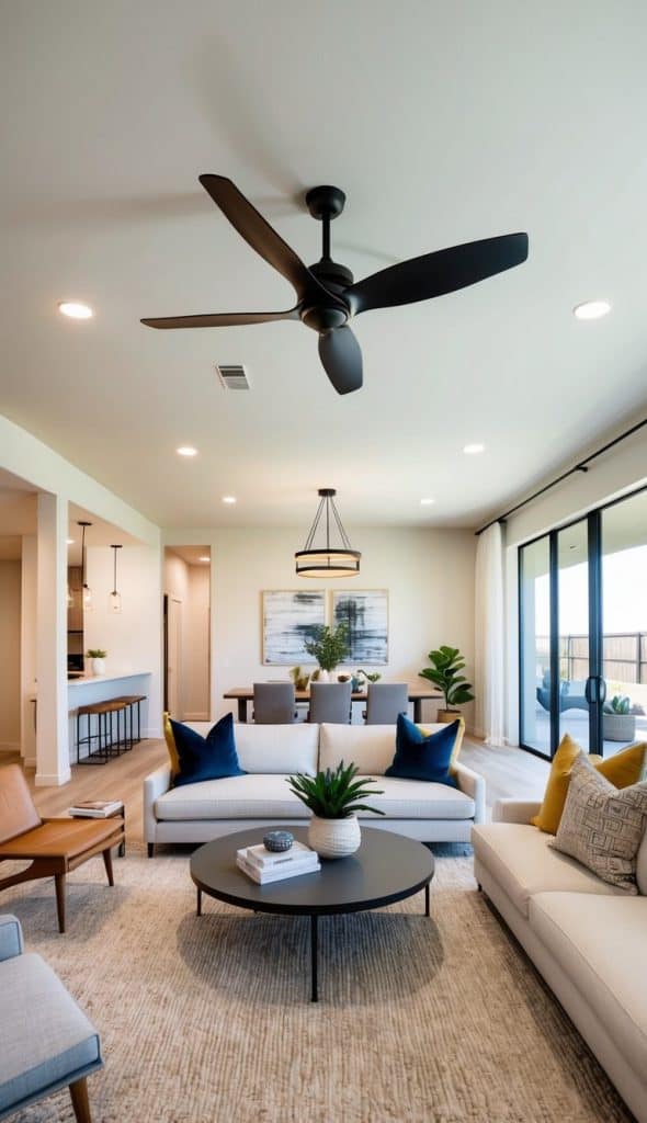 22 Open-Concept Living Room Ideas That offer a Seamless Flow - We Heart ...