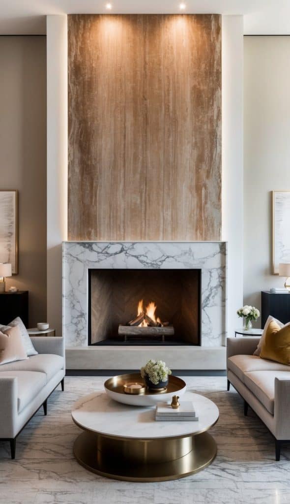 22 Marble Fireplace Ideas to Elevate Your Home - We Heart Cozy
