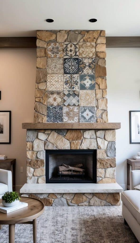 34 Fireplace Tile Surround Ideas for a Hearth with Style - We Heart Cozy