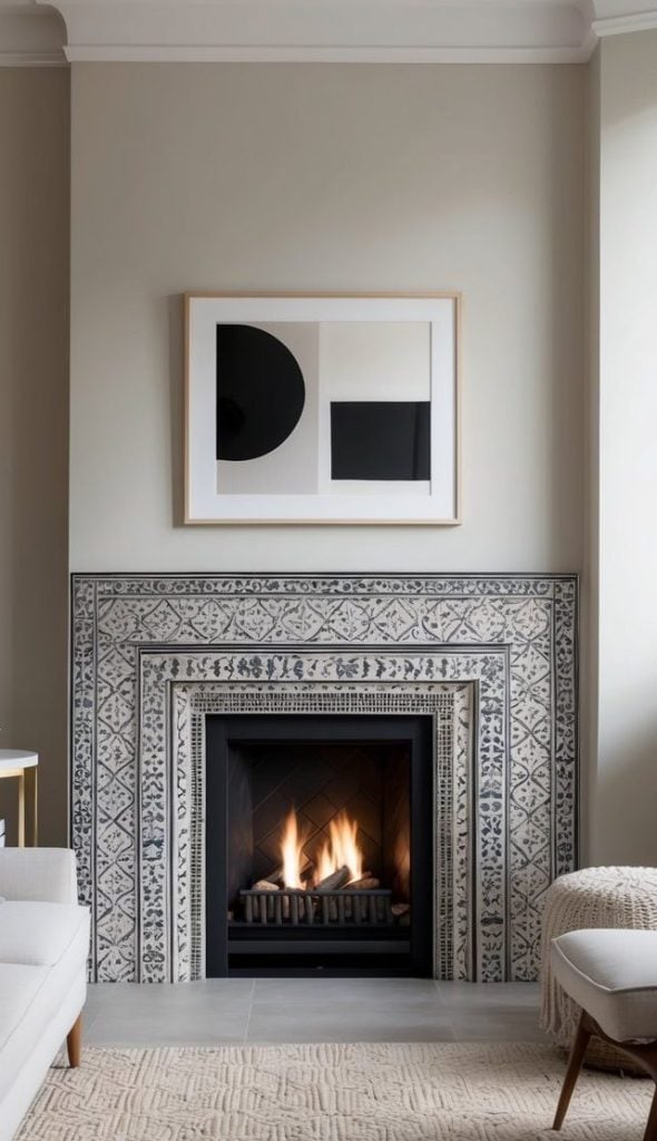 34 Fireplace Tile Surround Ideas for a Hearth with Style - We Heart Cozy