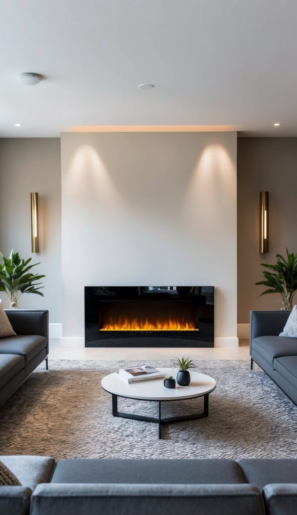 26 Contemporary Electric Fireplace Ideas: Chic & Cozy Options - We ...