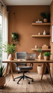 23 Earthy Home Office Ideas for a Cozy and Inspiring Workspace - We ...